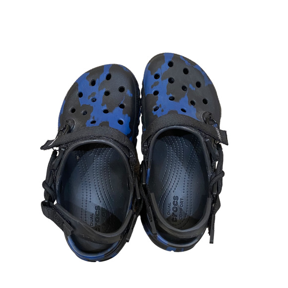 CROCS | Shoes | Crocs Duet Max Clog Post Malone Blue Camo Sz W7 M5 ...